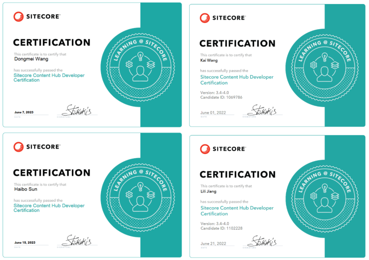 12 Members Got Sitecore Content Hub Developer Certification!