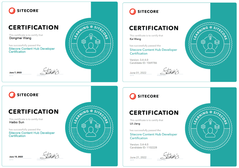 12 Members Got Sitecore Content Hub Developer Certification!