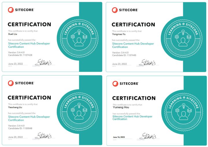 12 Members Got Sitecore Content Hub Developer Certification!