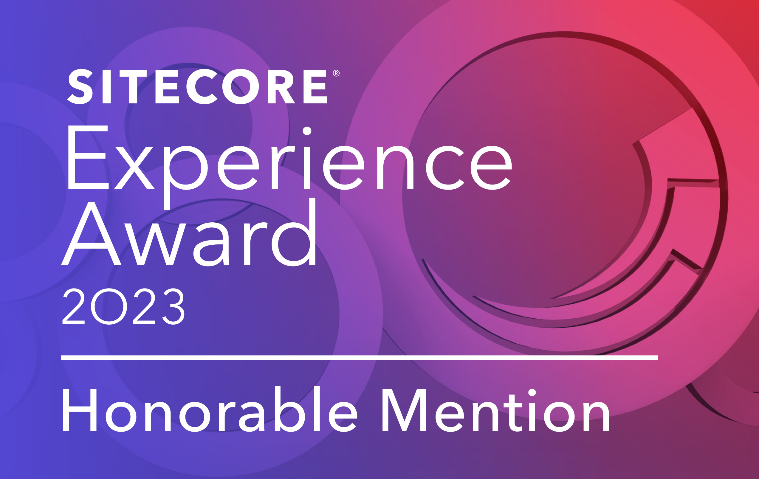 Qedge Recognized With a 2023 Sitecore Experience Award Honorable Mention
